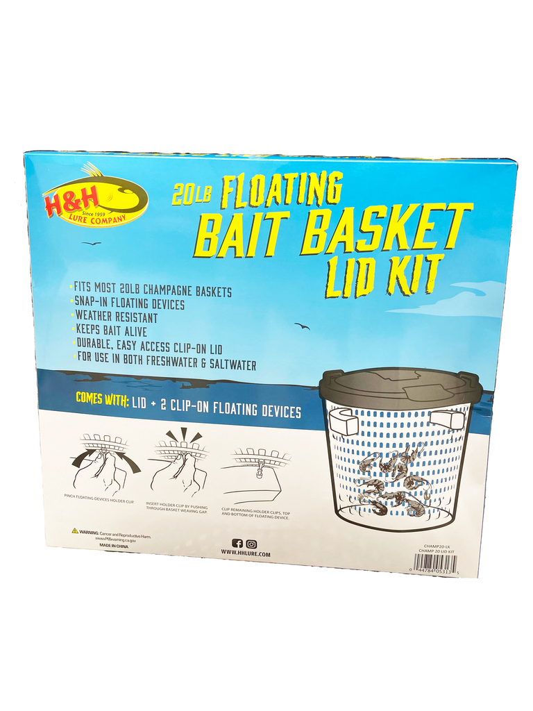 Bait Basket Lid Kit - Fits our 20lb Champagne Basket– H&H Lure Company
