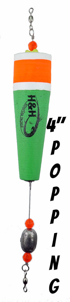 Weighted Coastal Popping Floats– H&H Lure Company